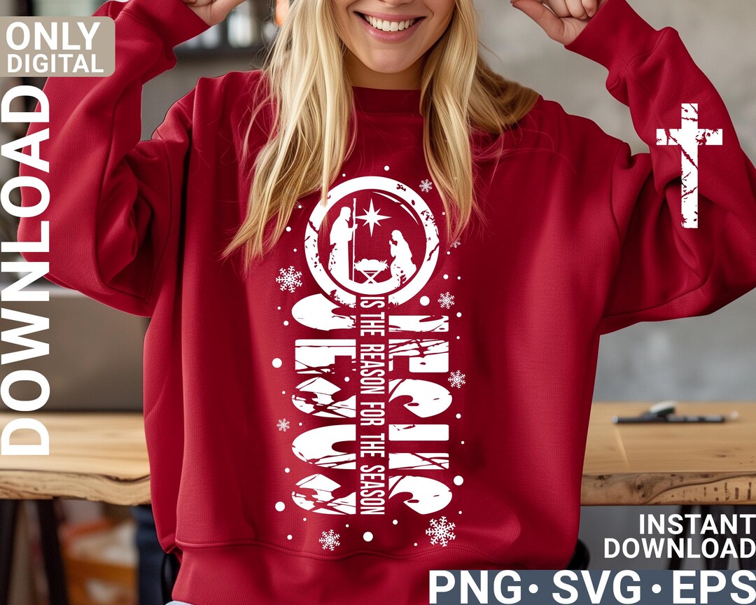 Christian Christmas Retro Svg Png Sublimation, Jesus Christmas Svg ...