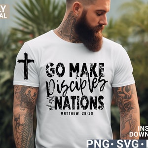 Go Make Disciples Hoodie Design Svg Png , Retro Christian Sublimation ...