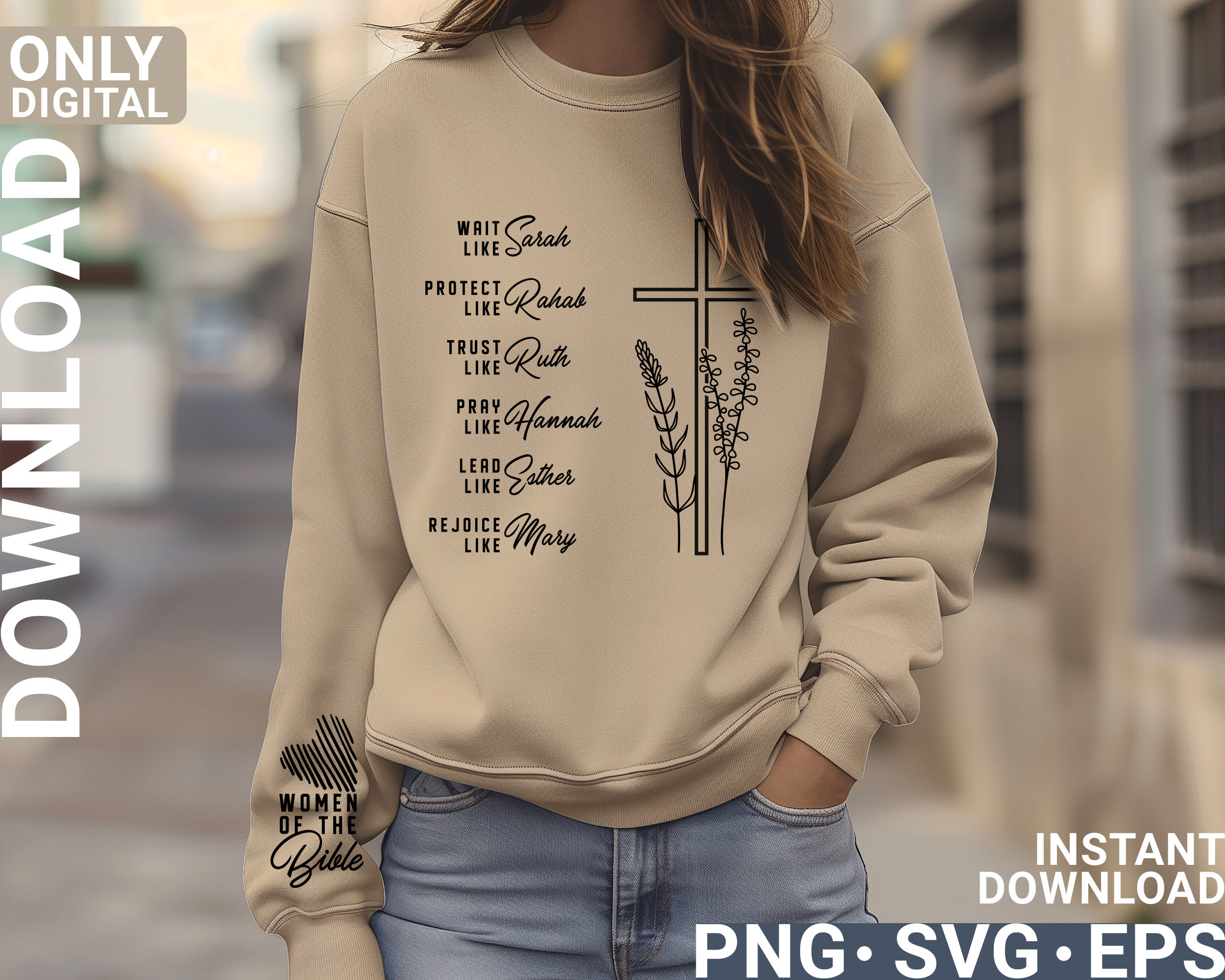 Women of the Bible Svg Png, Boho Christian Svg Png, Jesus Svg ...