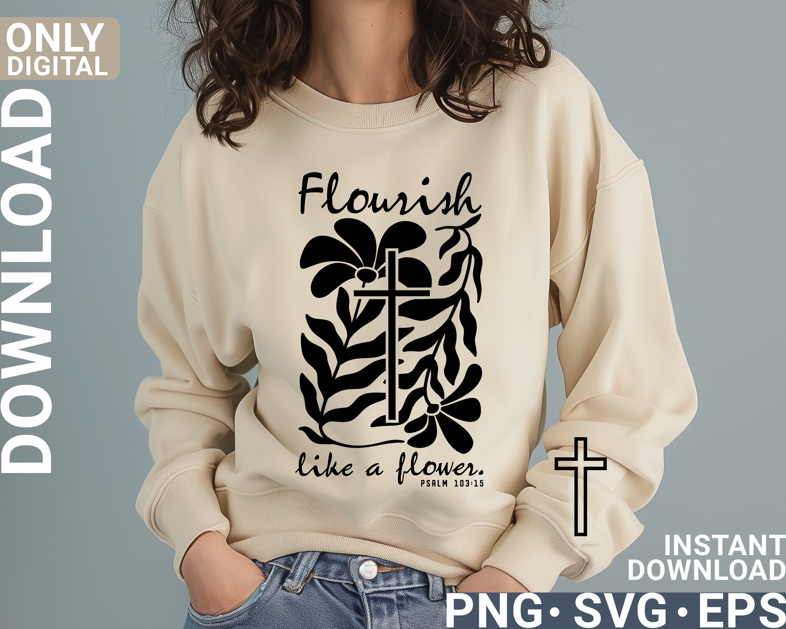 Retro Floral Christian Woman Svg Png Shirt Designs , Bible Verse ...