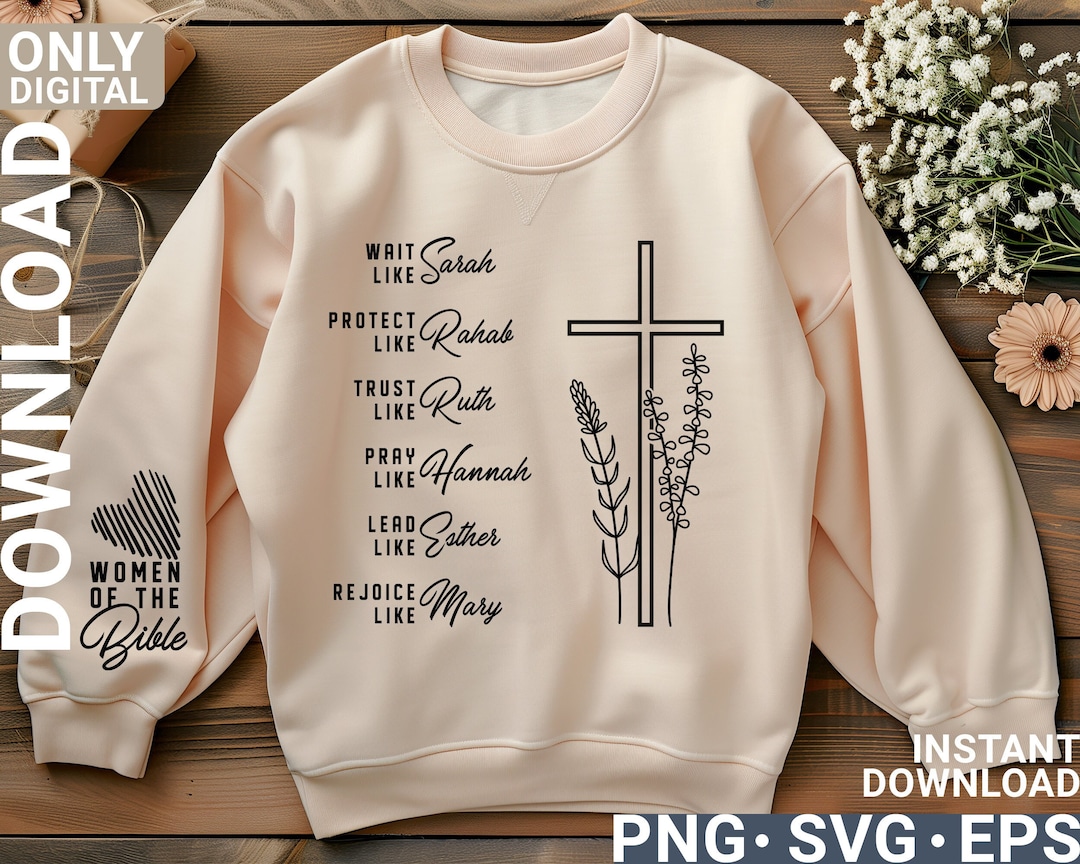 Women of the Bible Svg Png, Boho Christian Svg Png, Jesus Svg ...