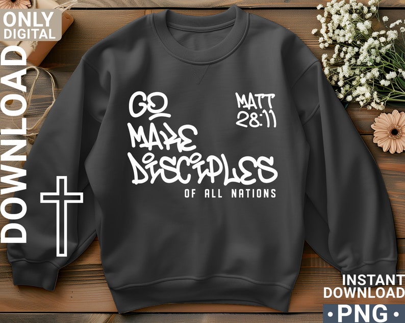 Go Make Disciples Svg Png , Baptism Svg Png , Matt 28:11 Svg, Bible Svg ...