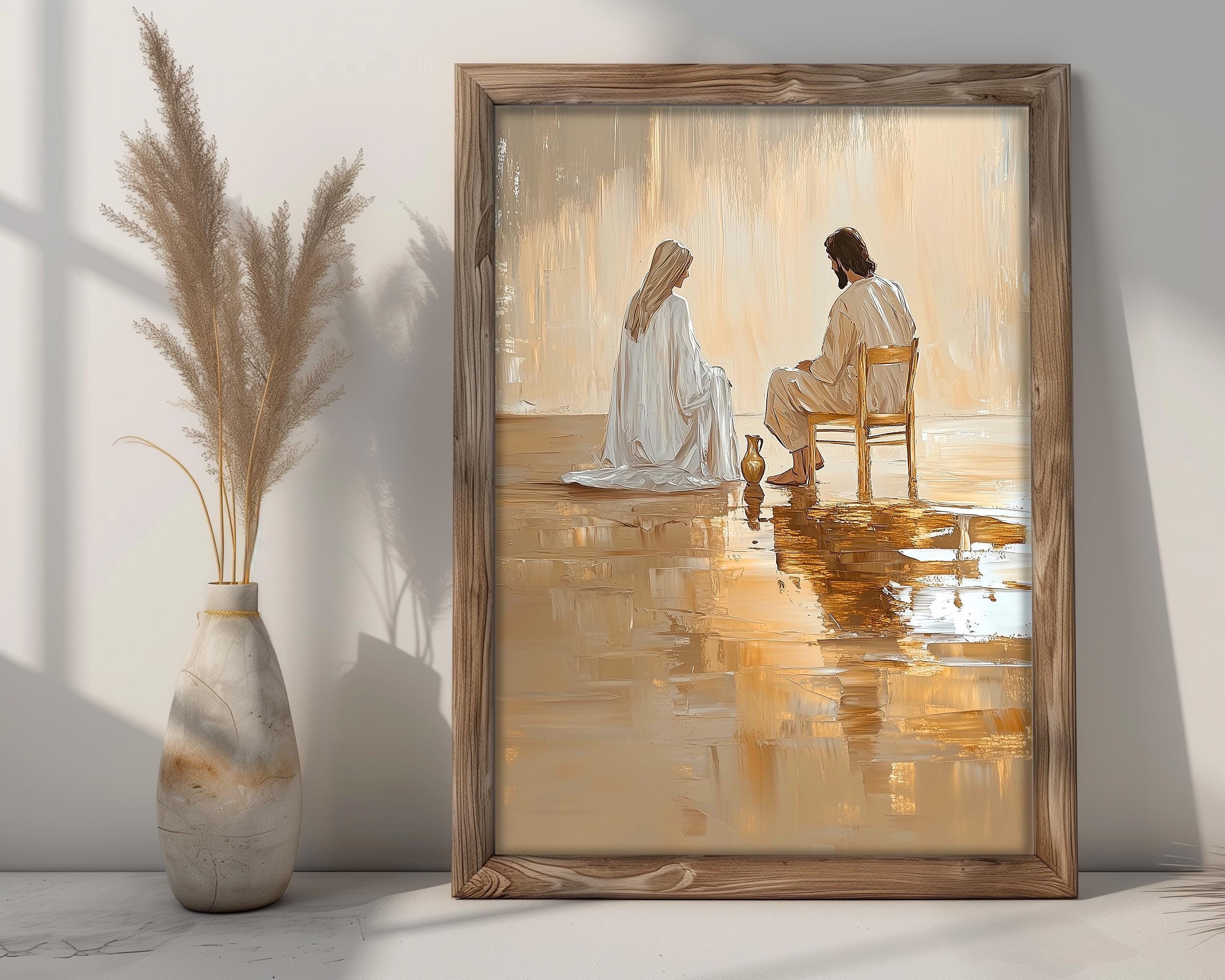 Mary With Alabaster Flask Wall Art Printable, Jesus Art, Bible Poster ...