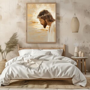 Jesus Portrait Wall Art, Jesus Portrait , Bible Verse, Jesus Painting ...