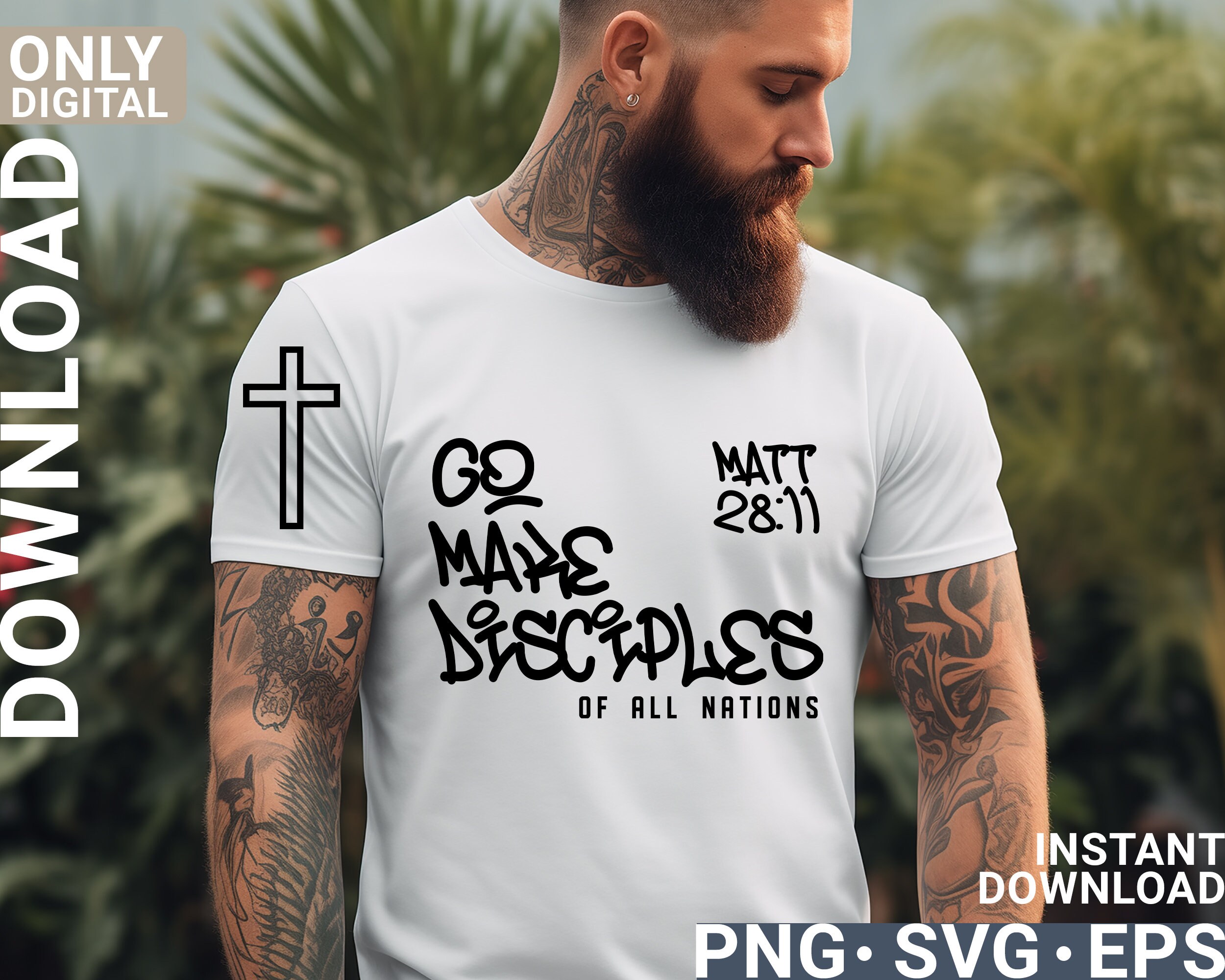 Go Make Disciples Svg Png , Baptism Svg Png , Matt 28:11 Svg, Bible Svg ...