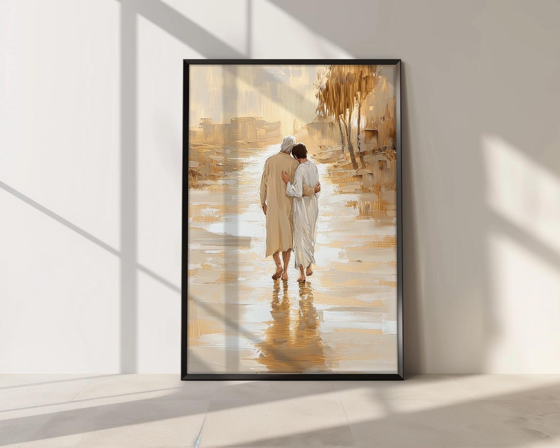 Prodigal Son Parable Wall Art, DIGITAL PRINT, Jesus Art, Bible Art ...