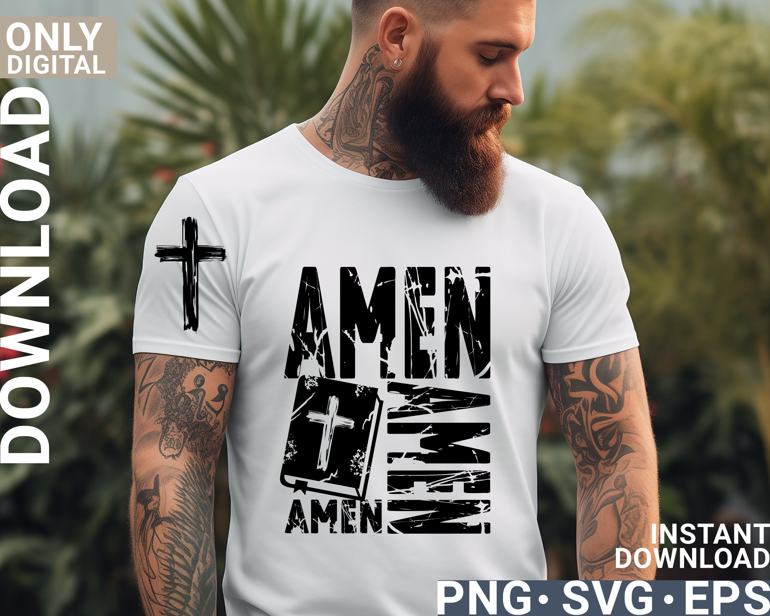 Vintage Amen Svg Png, Christian Svg, Pray Svg, Prayer Svg, Religious ...