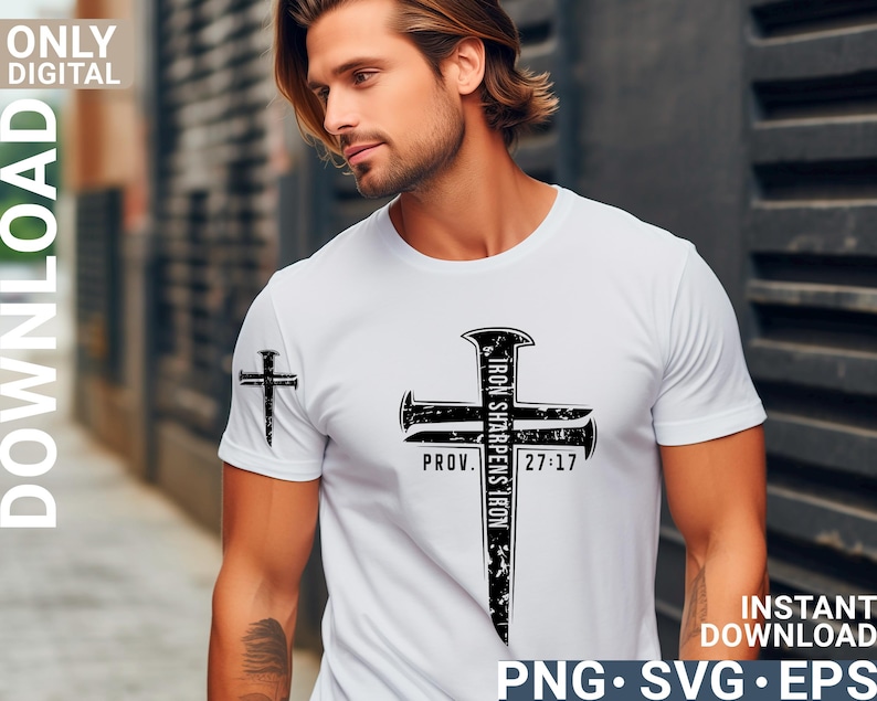 Iron Sharpens Iron Svg Png Christian Design, Jesus Christ Svg, Bible ...