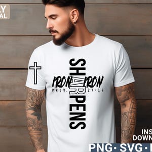 Christian Iron Sharpens Iron Svg Png Design, Faith Svg, Jesus Svg ...