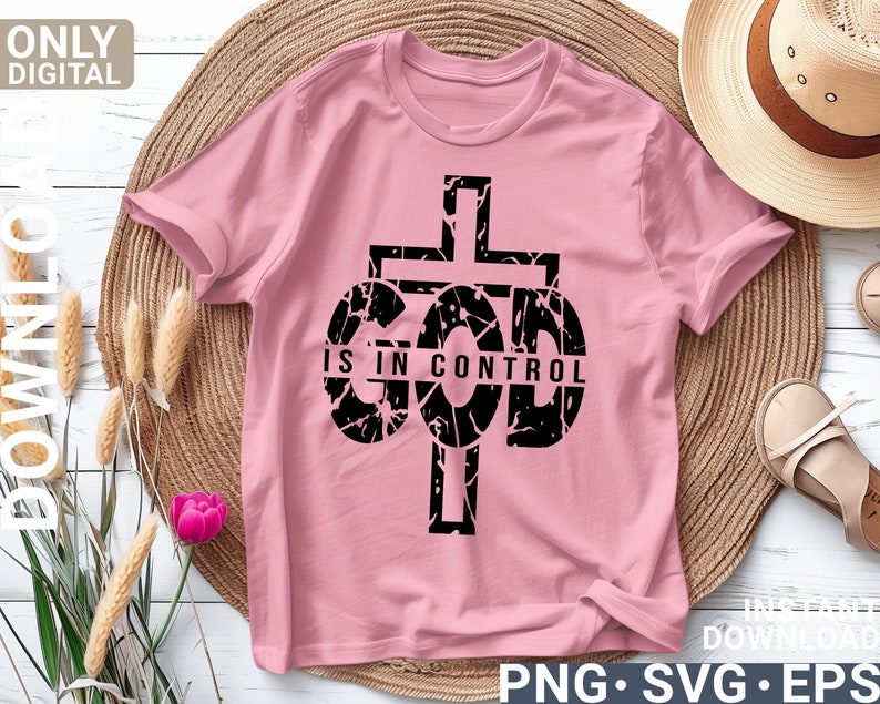 God is in Control Svg Png Christian Design, God Svg, Modern Christian ...