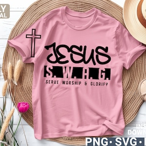 Jesus SWAG Serve Worship and Glorify SVG Png, Christian Svg, Jesus Svg, Bible Verse Svg, Digital ...