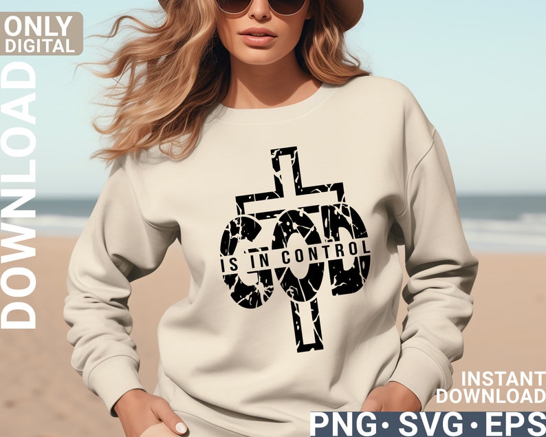 God is in Control Svg Png Christian Design, God Svg, Modern Christian ...
