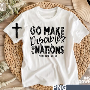 Go Make Disciples Hoodie Design Svg Png , Retro Christian Sublimation ...