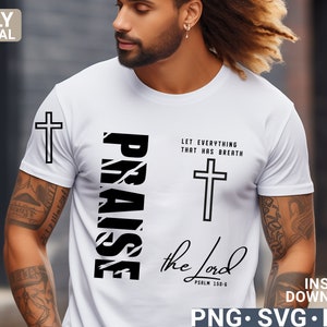 Praise the Lord Svg Png, Religious Quote Svg Png, Positive Quote Svg ...