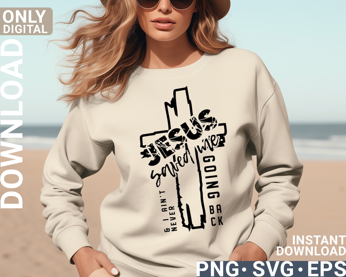 Jesus Saved Me Cross SVG, Christian Faith Design (digital Download) - Etsy