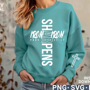 Christian Iron Sharpens Iron Svg Png Design, Faith Svg, Jesus Svg ...