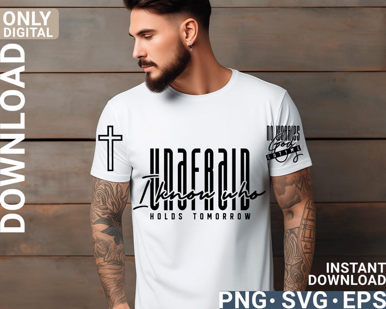 Unafraid Svg No Worries God Got Me Svg Png, Christian Quotes Svg, Jesus ...