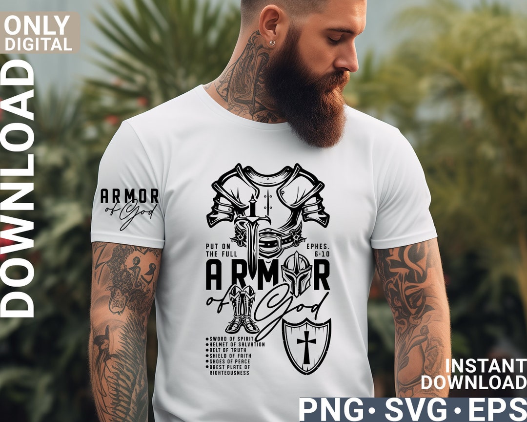 Armor of God Svg Png Shirt Design, Digital Download - Etsy