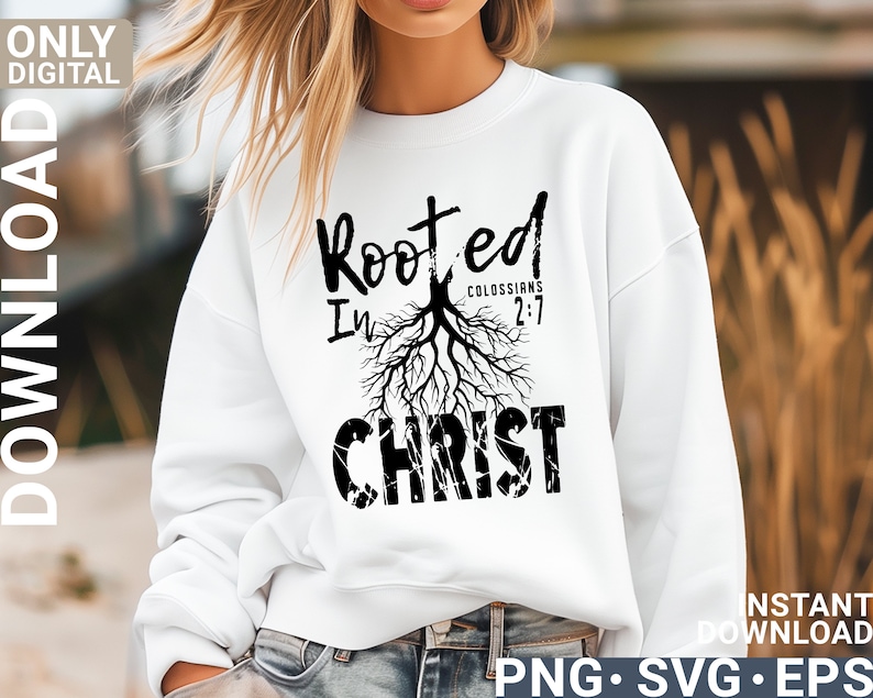 Rooted in Christ SVG , Christ SVG, Rooted SVG , Christian Svg , Jesus ...