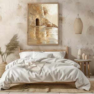 He is Risen, Empty Tomb WALL Art, Jesus Print, Jesus Art, Resurrection ...