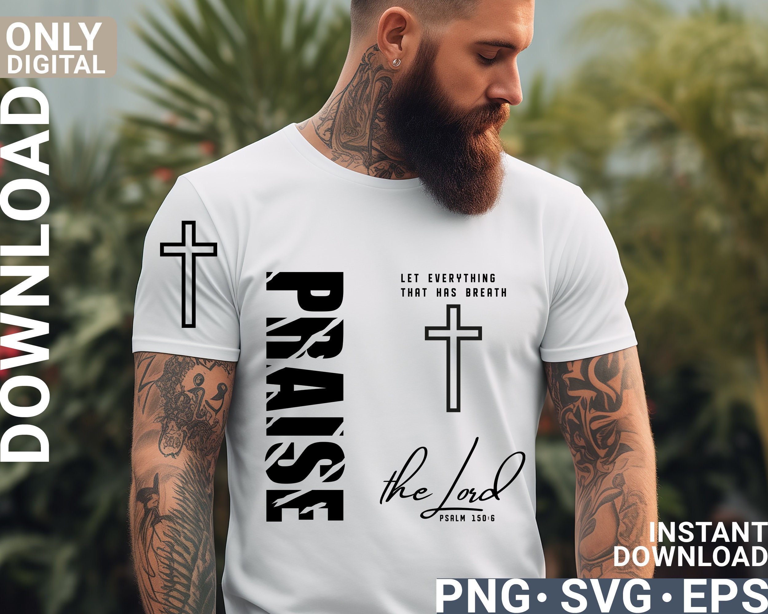 Praise the Lord Svg Png, Religious Quote Svg Png, Positive Quote Svg ...