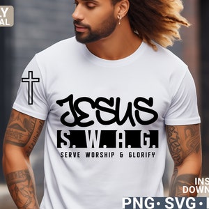 Jesus SWAG Serve Worship and Glorify SVG Png, Christian Svg, Jesus Svg ...