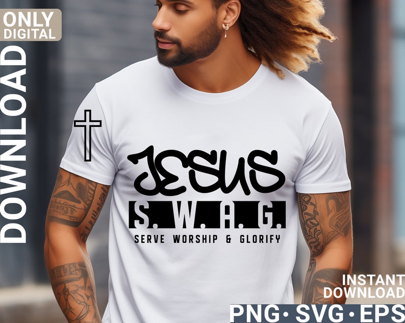 Jesus SWAG Serve Worship and Glorify SVG Png, Christian Svg, Jesus Svg ...