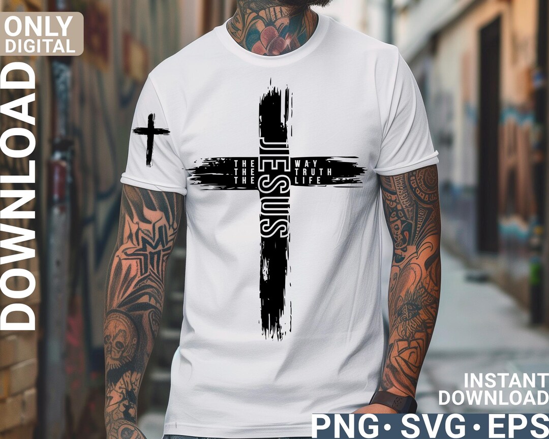 Jesus Christian Faith Cross Design Svg Png, Digital Download - Etsy