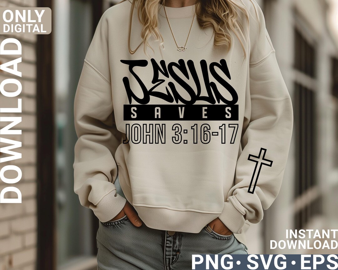 Jesus Saves Christian Faith Svg Png Design, Digital Download - Etsy