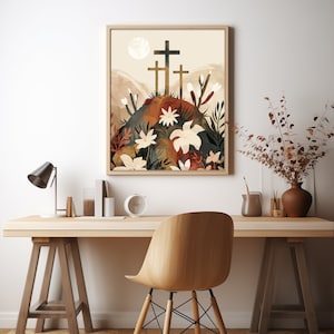 Crucifixion of Christ, Digital Print, Jesus Art, Bible Verse Art, Bible ...