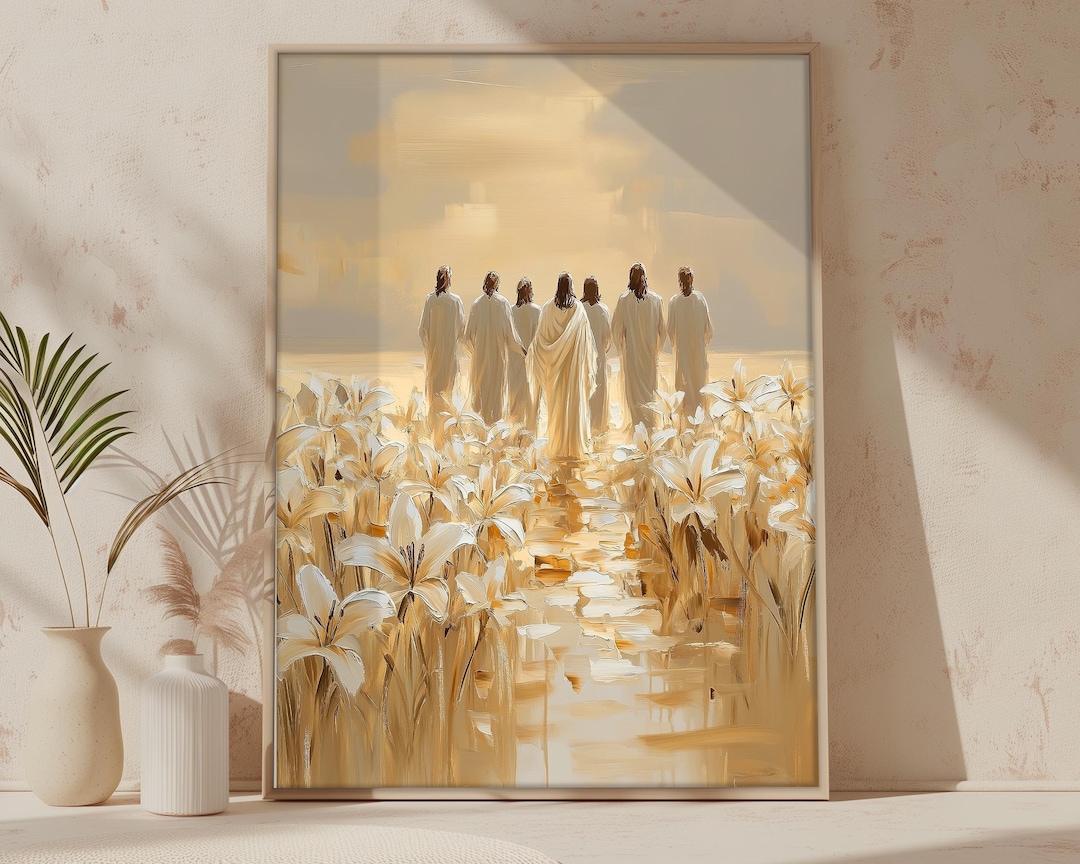 Consider the Lilies Wall Art Printable, Jesus Art, Christian Poster ...