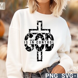 God is in Control Svg Png Christian Design, God Svg, Modern Christian ...