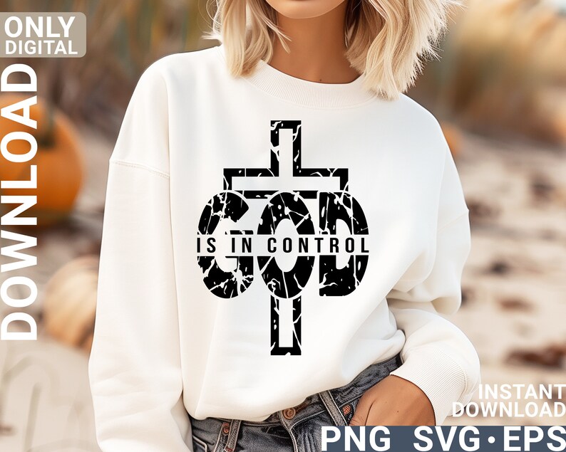 God is in Control Svg Png Christian Design, God Svg, Modern Christian ...