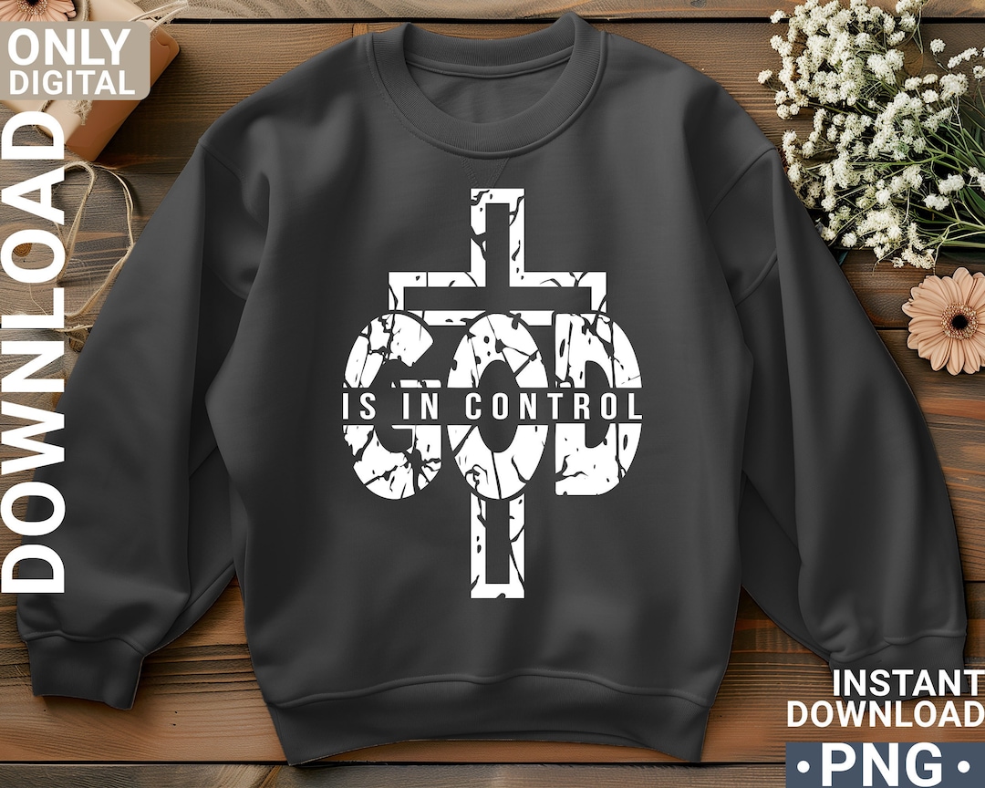 God is in Control Svg Png Christian Design, God Svg, Modern Christian ...