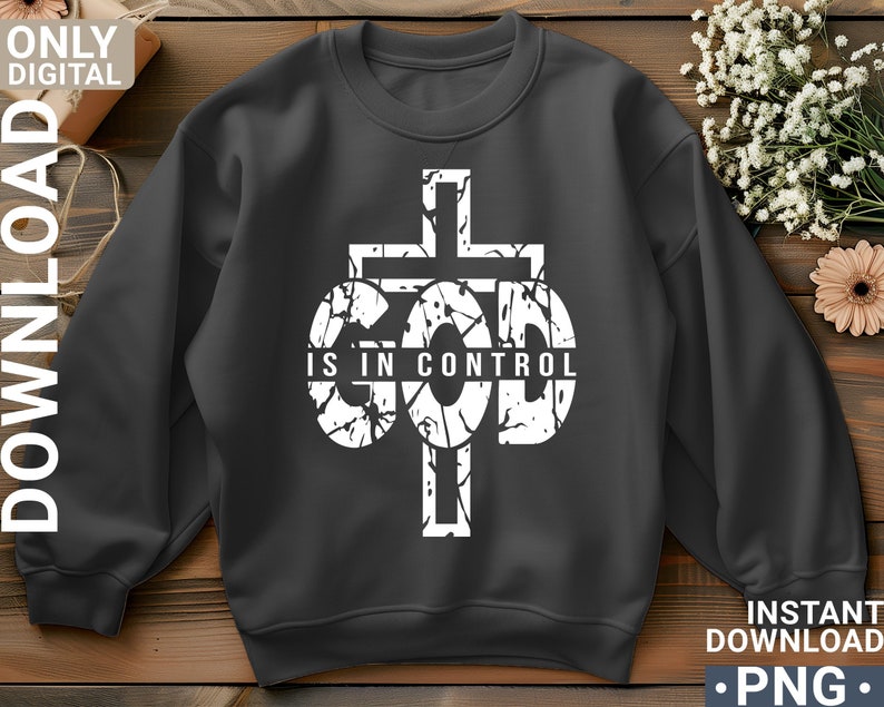 God is in Control Svg Png Christian Design, God Svg, Modern Christian ...