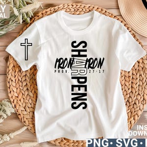 Christian Iron Sharpens Iron Svg Png Design, Faith Svg, Jesus Svg ...