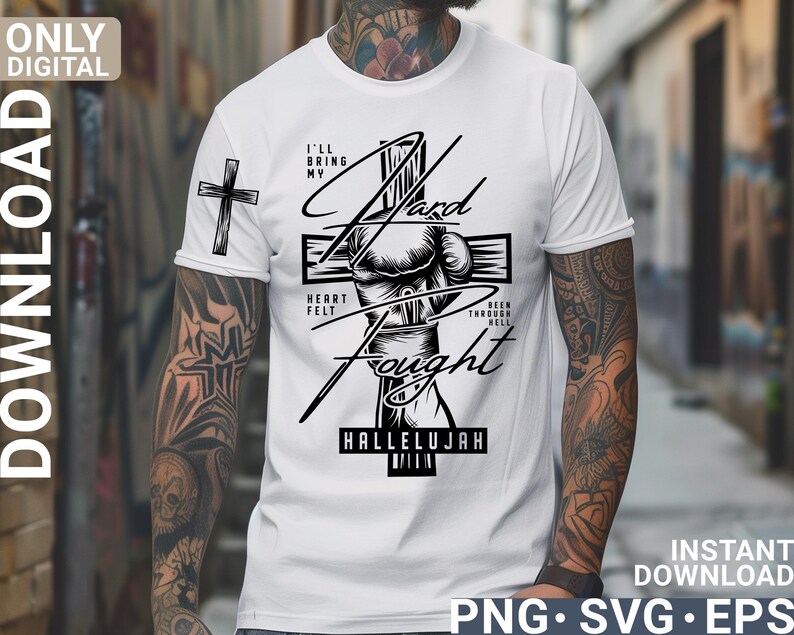 Christian Hard Fought Hallelujah Svg Png: Faith, Religious, Jesus ...