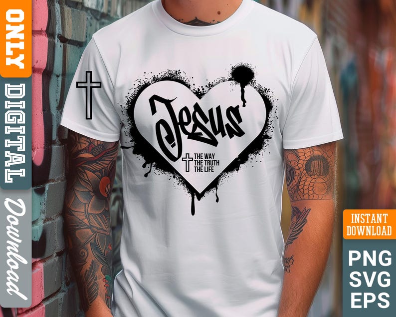 Jesus the Way the Truth the Life Svg Png Design, Bible Verse, Faith Svg ...