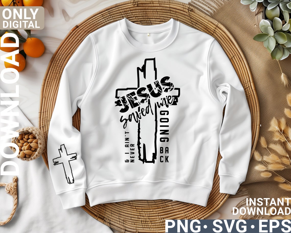 Jesus Saved Me Cross SVG, Christian Faith Design (digital Download) - Etsy