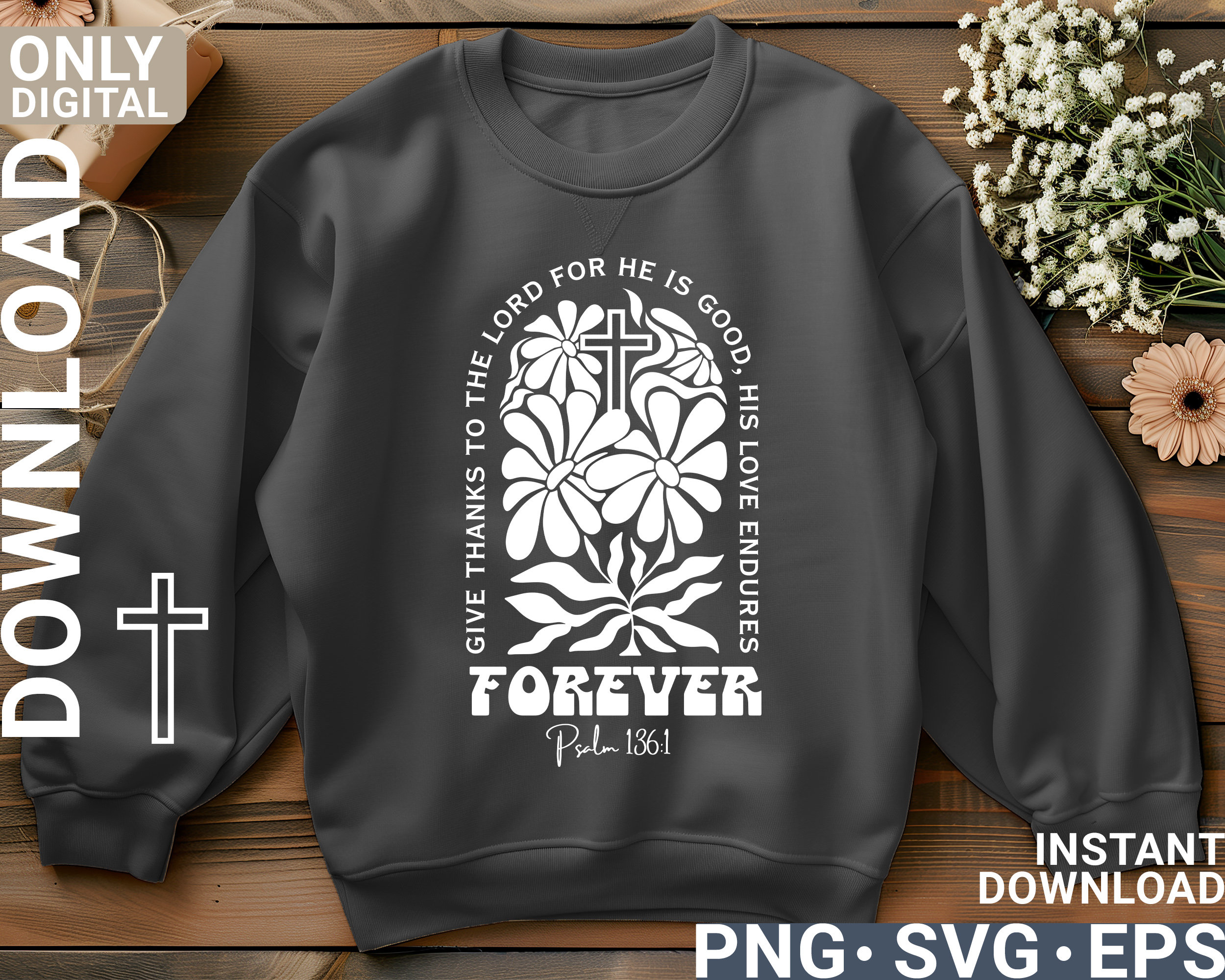 Retro Floral Christian Woman Svg Png Shirt Designs , Bible Verse ...