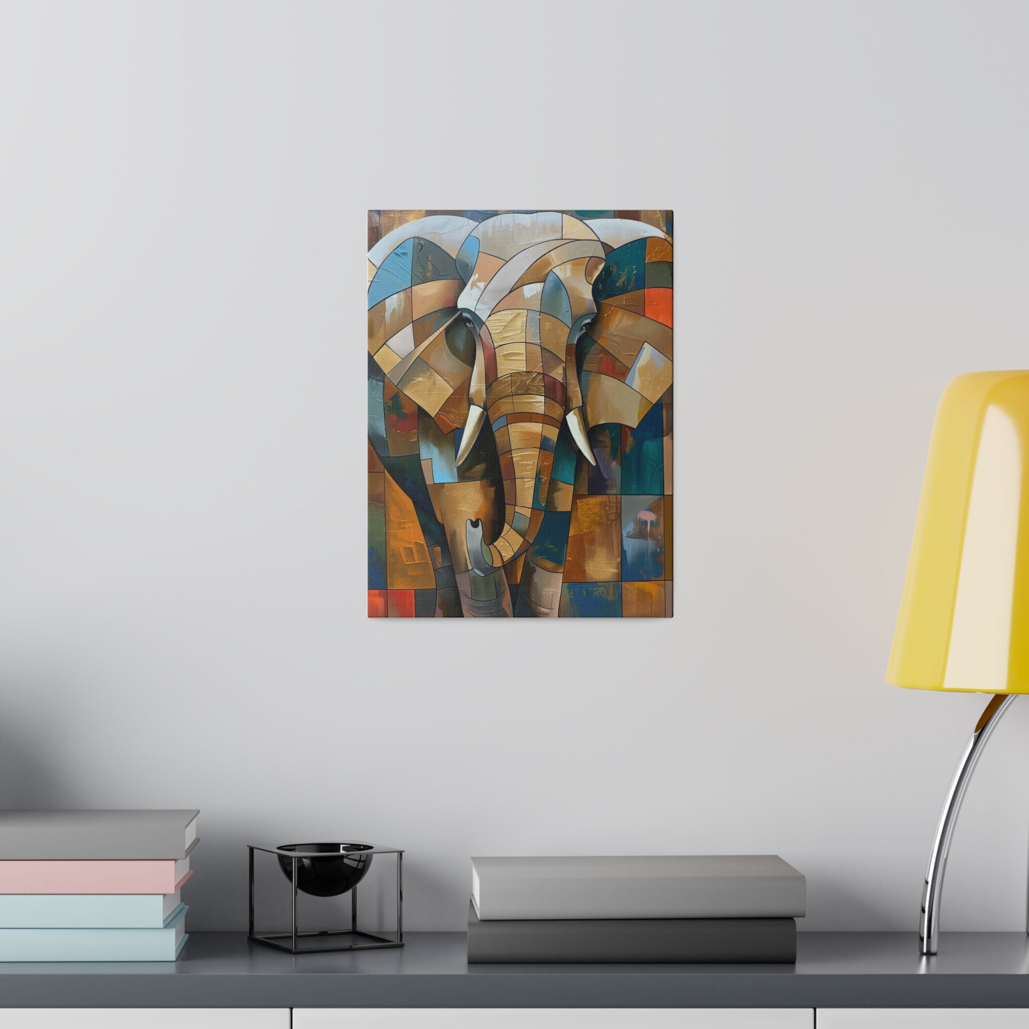 Cubist Majesty Modern Abstract Elephant Art Print - Etsy