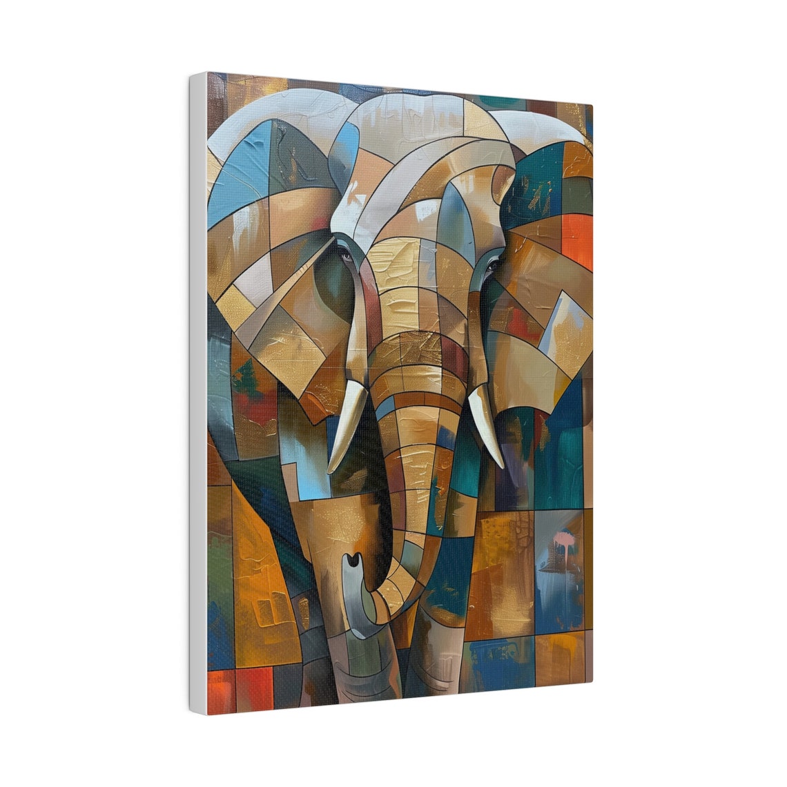 Cubist Majesty Modern Abstract Elephant Art Print - Etsy