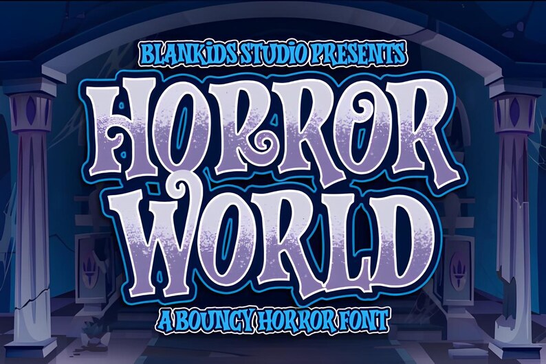 Horror World Font, Scary Fonts, Spooky Typography, Halloween Script ...