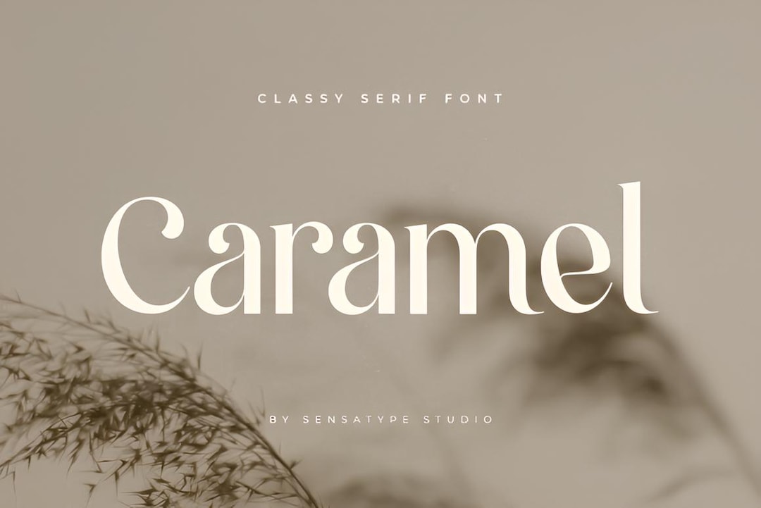 Caramel Font, Warm Fonts, Handwritten Typography, Cozy Script, Digital ...