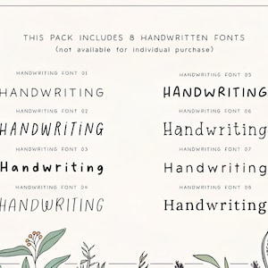 The Handwriting Bundle Font, Elegant Fonts, Handwritten Typography ...