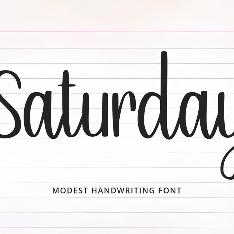 Casual Script - Etsy