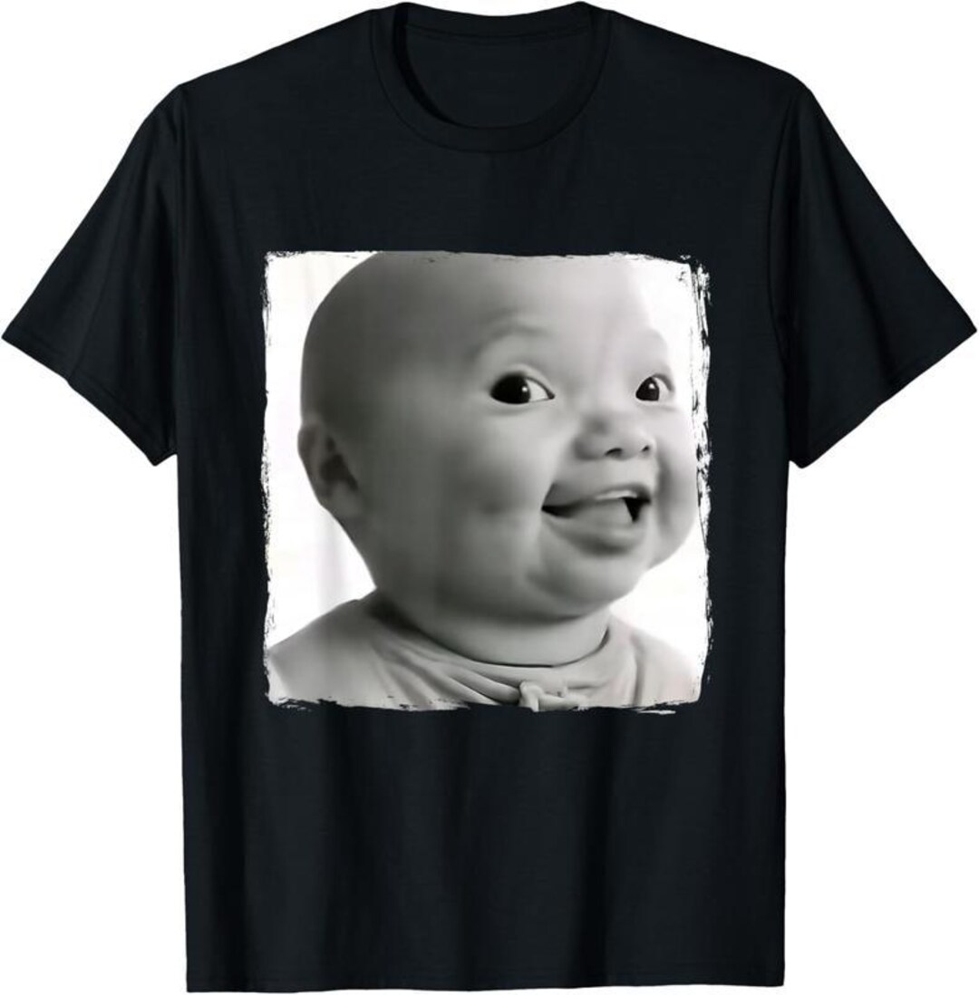 AI Baby Holding Back A Laugh Funny Viral Gen Z Meme T-shirt, Funny ...