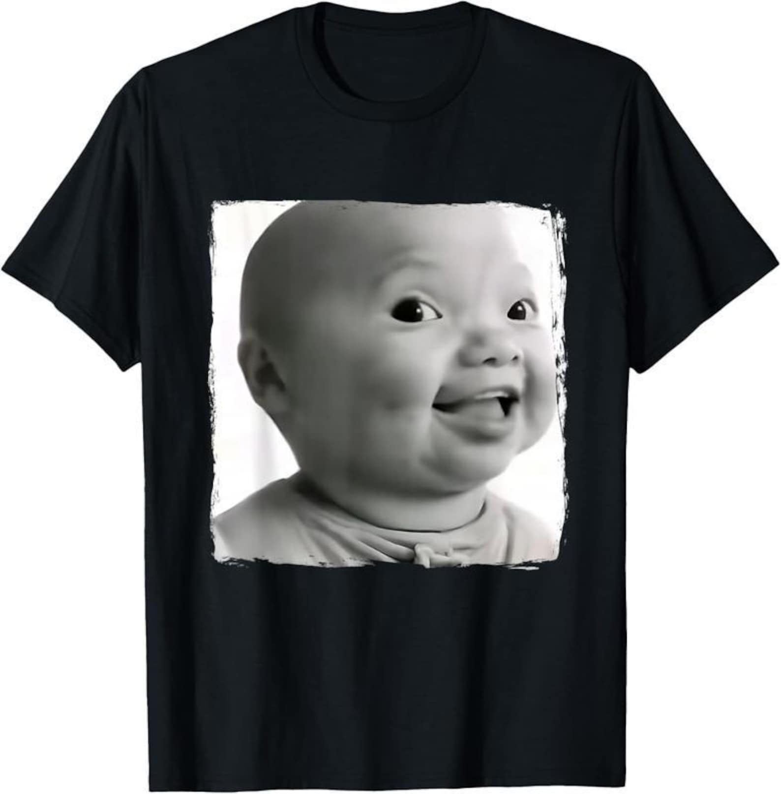 AI Baby Holding Back A Laugh Funny Viral Gen Z Meme T-shirt, Funny ...