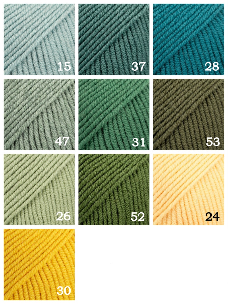 Garnstudio Drops Merino Extra Fine Knitting Yarn, 50 Grams DK Light ...