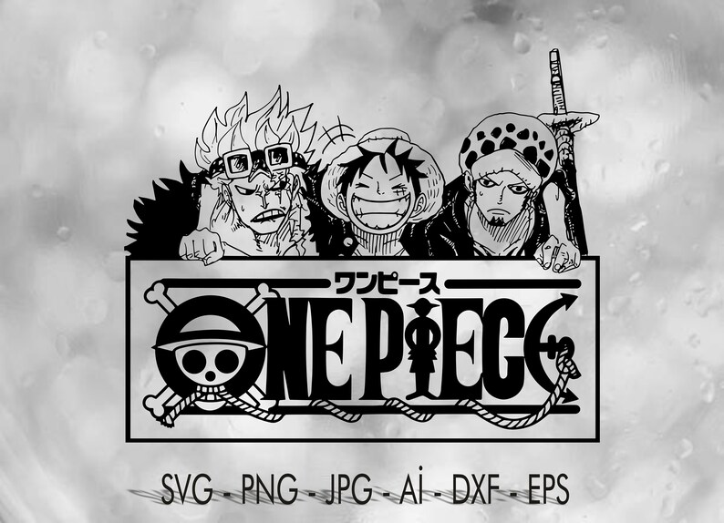 One Piece Svg, One Piece Png Anime Vector, Anime Cutfile, Anime Clipart ...